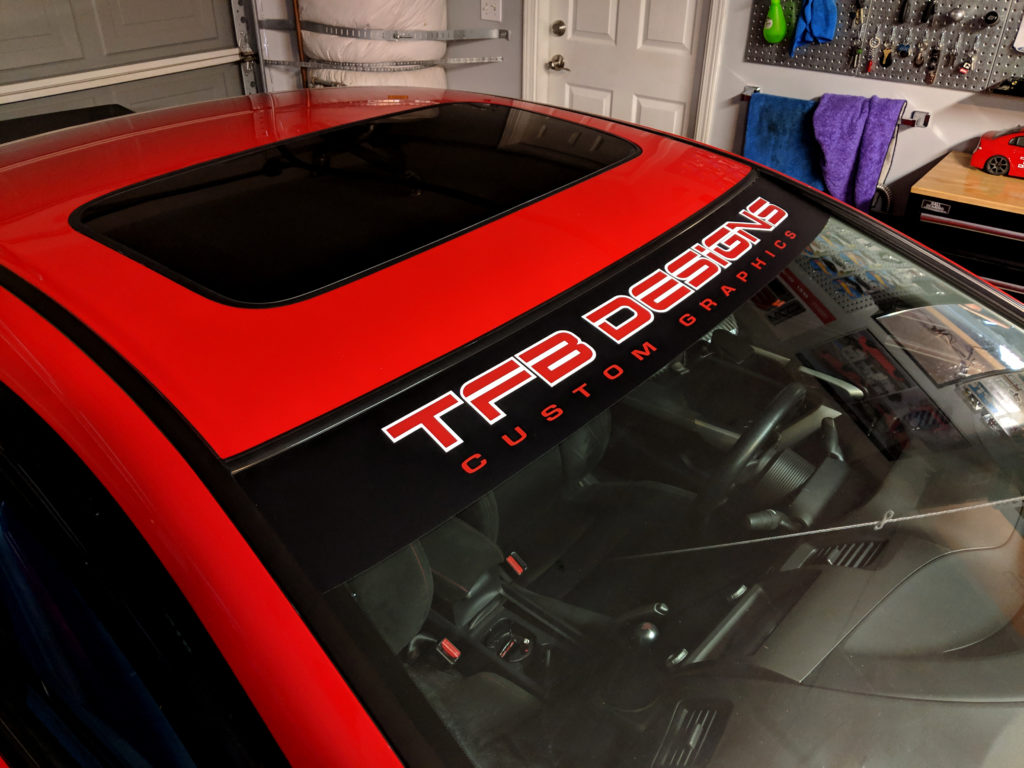 2006-2011 Honda Civic & Civic Si Windshield Banner - TFB Designs