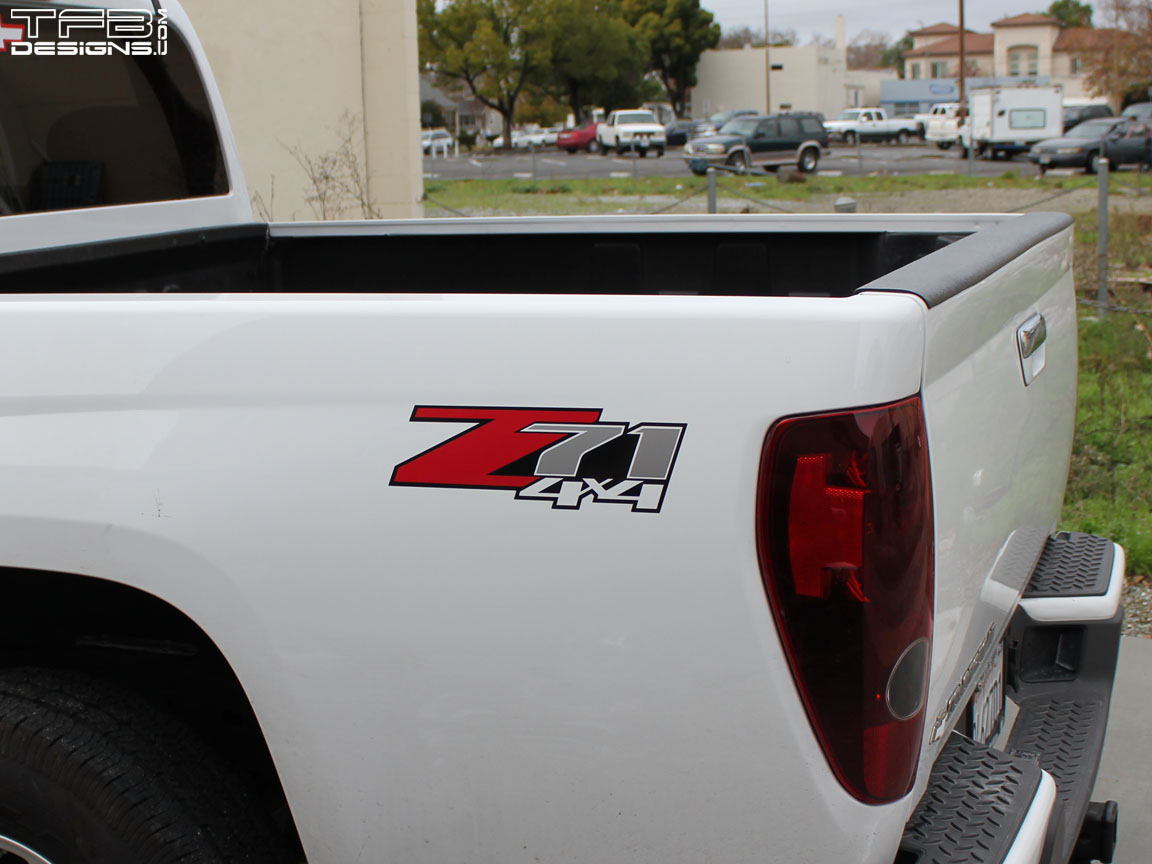 Z71 4x4 Bed Side Decals - Chevrolet Colorado / Silverado x2 - TFB Designs