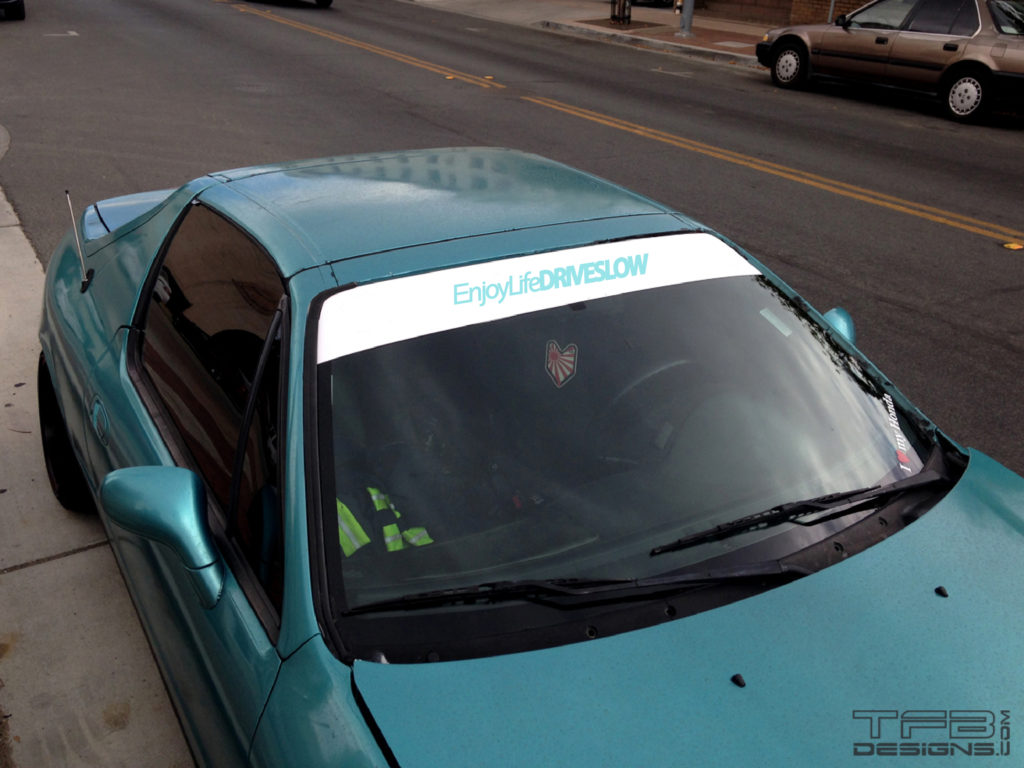 1992-1998 Honda Del Sol Windshield Banner - Many Colors - TFB Designs