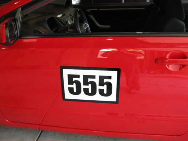 Magnetic Racing Numbers / Backgrounds - Number Magnets - TFB Designs