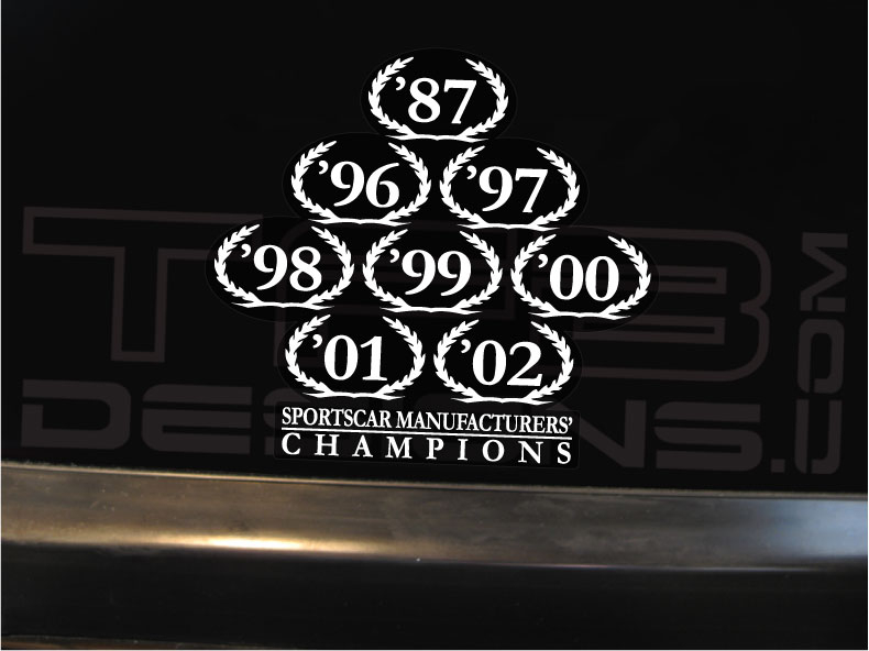 SCCA Manufacturers Championship Wreath Decal fits Saleen Stang - TFB ...