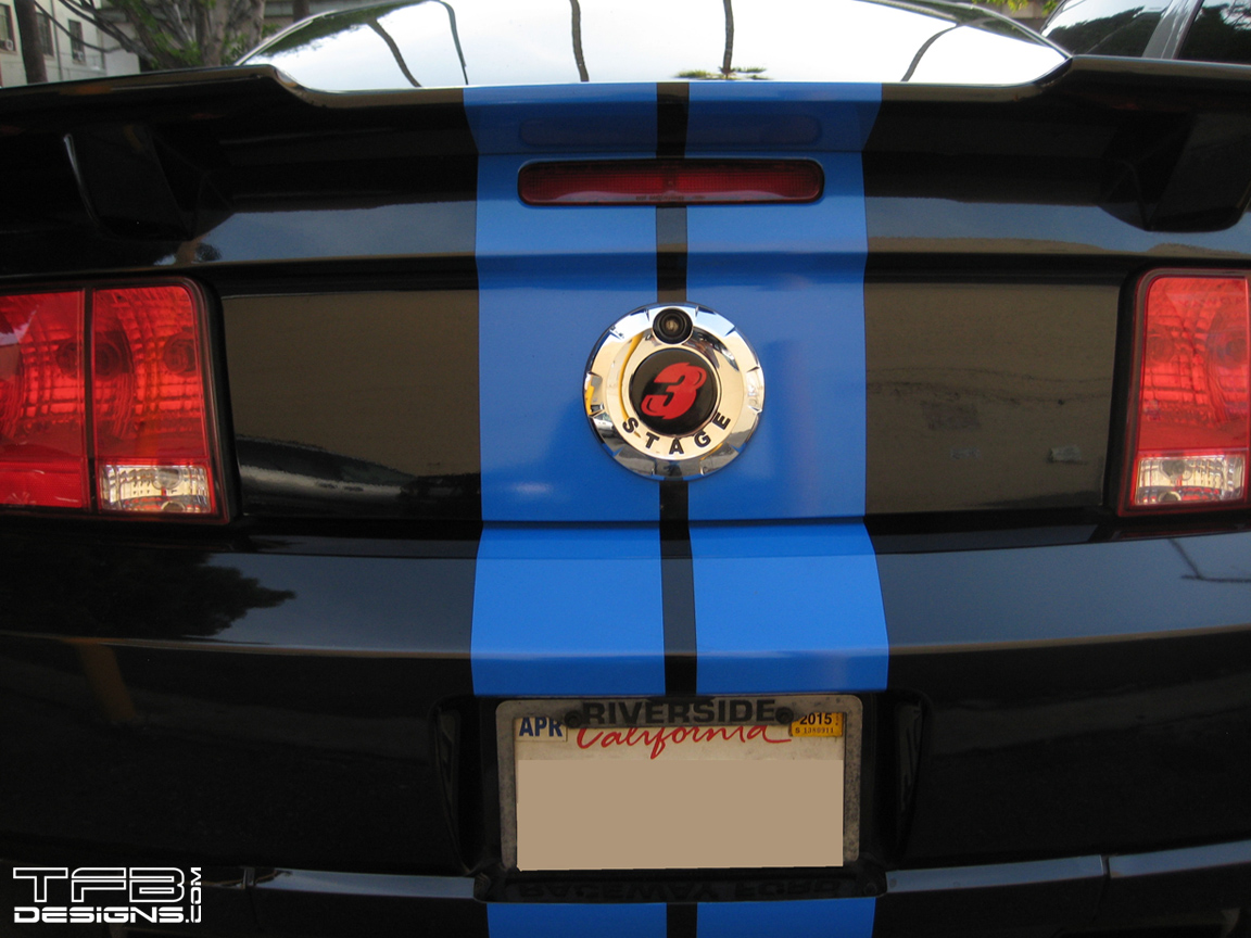 Rear Emblem Decal- fits the 2005-2009 Ford Mustang GT - TFB Designs